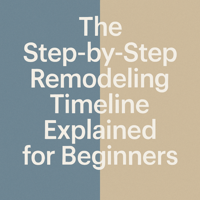 The Step-by-Step Remodeling Timeline Explained for Beginners - Fresh ...